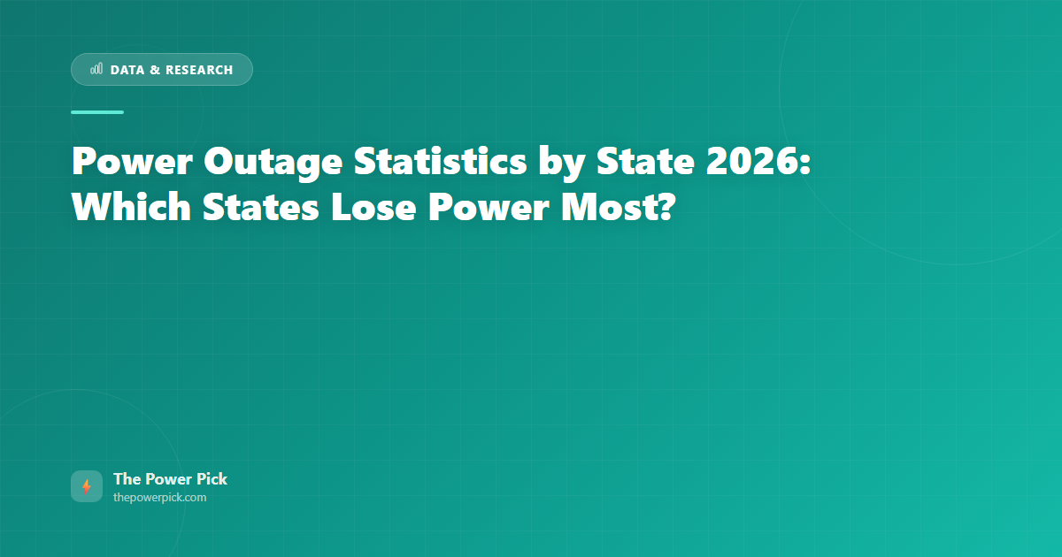 Power Outage Statistics by State 2026: Which States Lose Power Most ...
